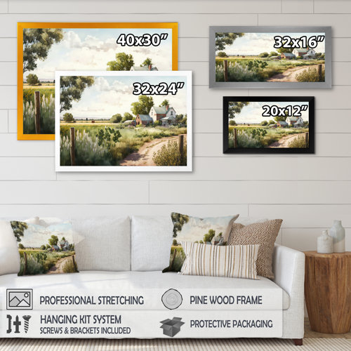 Red Barrel Studio® Welcome To The Farm III - Farmhouse / Country Canvas ...