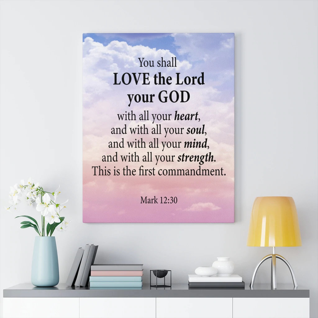 Express Your Love Gifts «Love the Lord All Your Heart Mark», art mural ...
