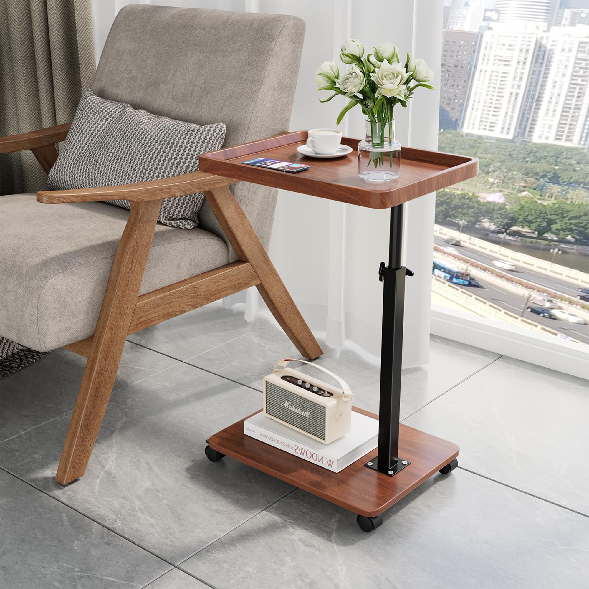 Orren Ellis 360°Swivel TV Tray Table | Wayfair