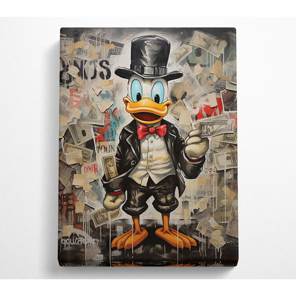 Bright Star Duck Dollars - Wrapped Canvas Print | Wayfair.co.uk