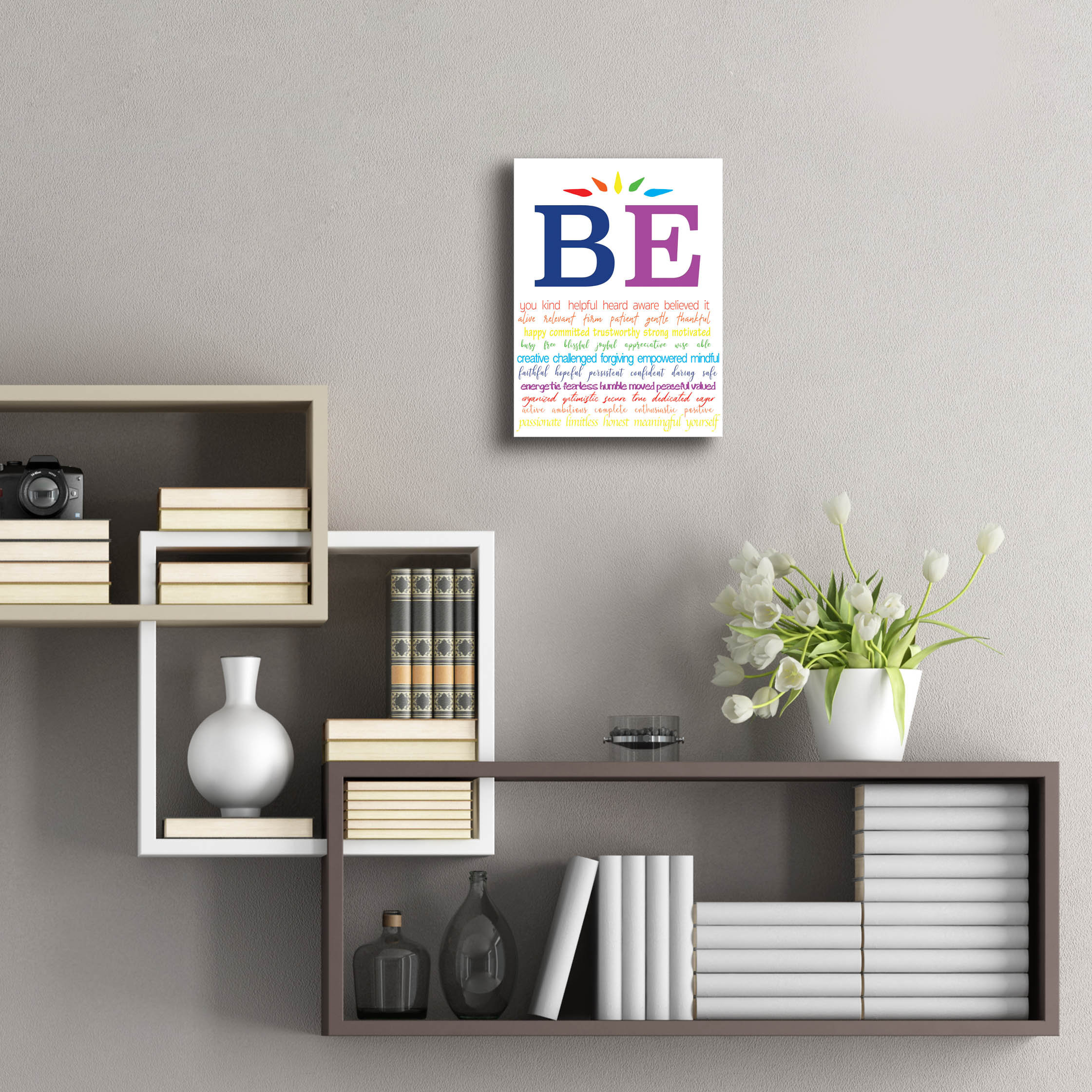 Trinx 'Be You' by Lauren Rader, Acrylic Glass Wall Art | Wayfair