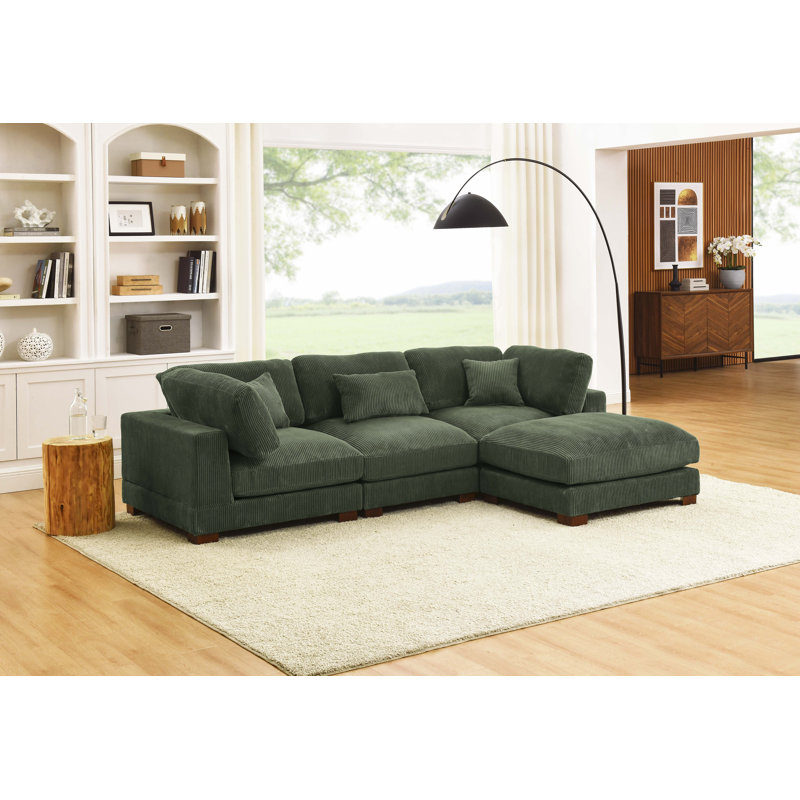 Latitude Run® Canapé modulaire rembourré 4 pièces Temica et ...