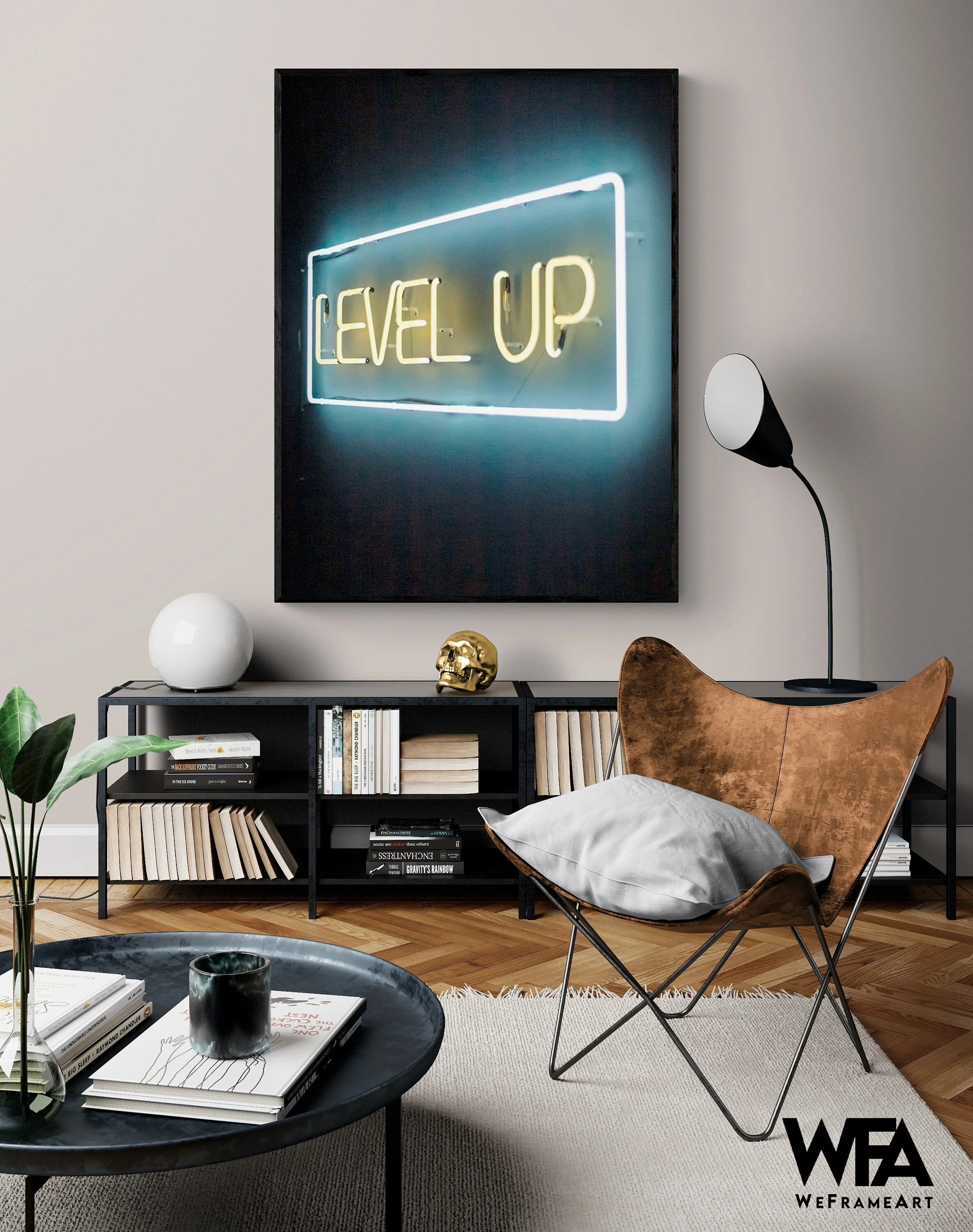 WeFrameArt Level Up B Leah Straatsma, Gaming Sign Poster, Video Game ...