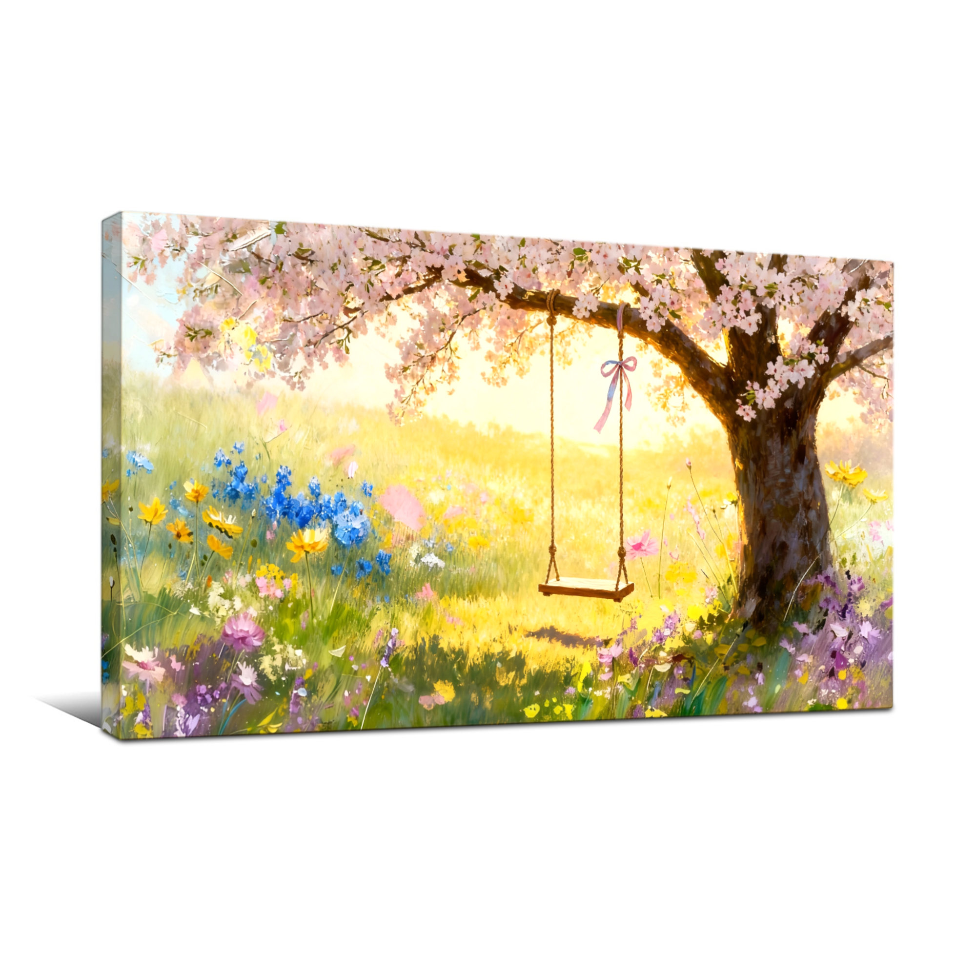 Mercer41 Plants &Flowers Cherry Blossom Tree Swing Garden Spring ...