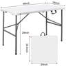 Mean yeah 4 ft Portable Folding Table, Plastic Table, with Carrying ...