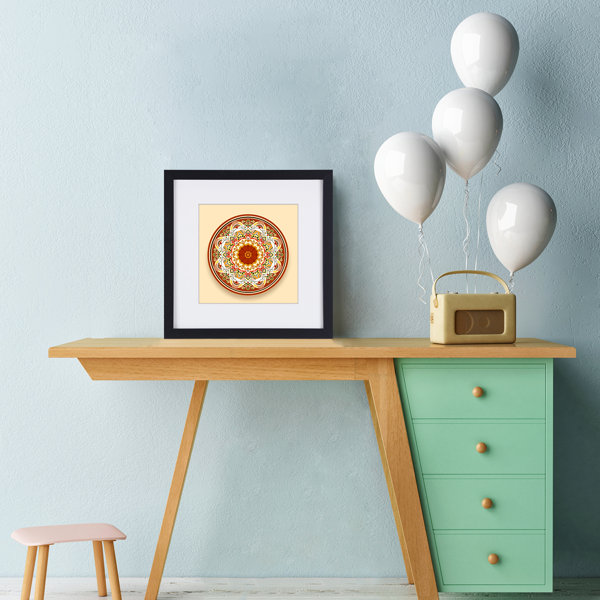 Bungalow Rose Mandala Pattern by Danson - Graphic Art on Canvas | Wayfair