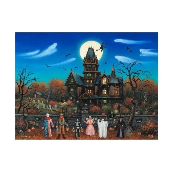 The Holiday Aisle® " Trick Or Treaters Beware " by John Zaccheo | Wayfair