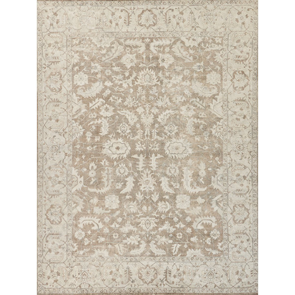 Exquisite Rugs Tuscany Floral Area Rug in Brown & Reviews | Perigold