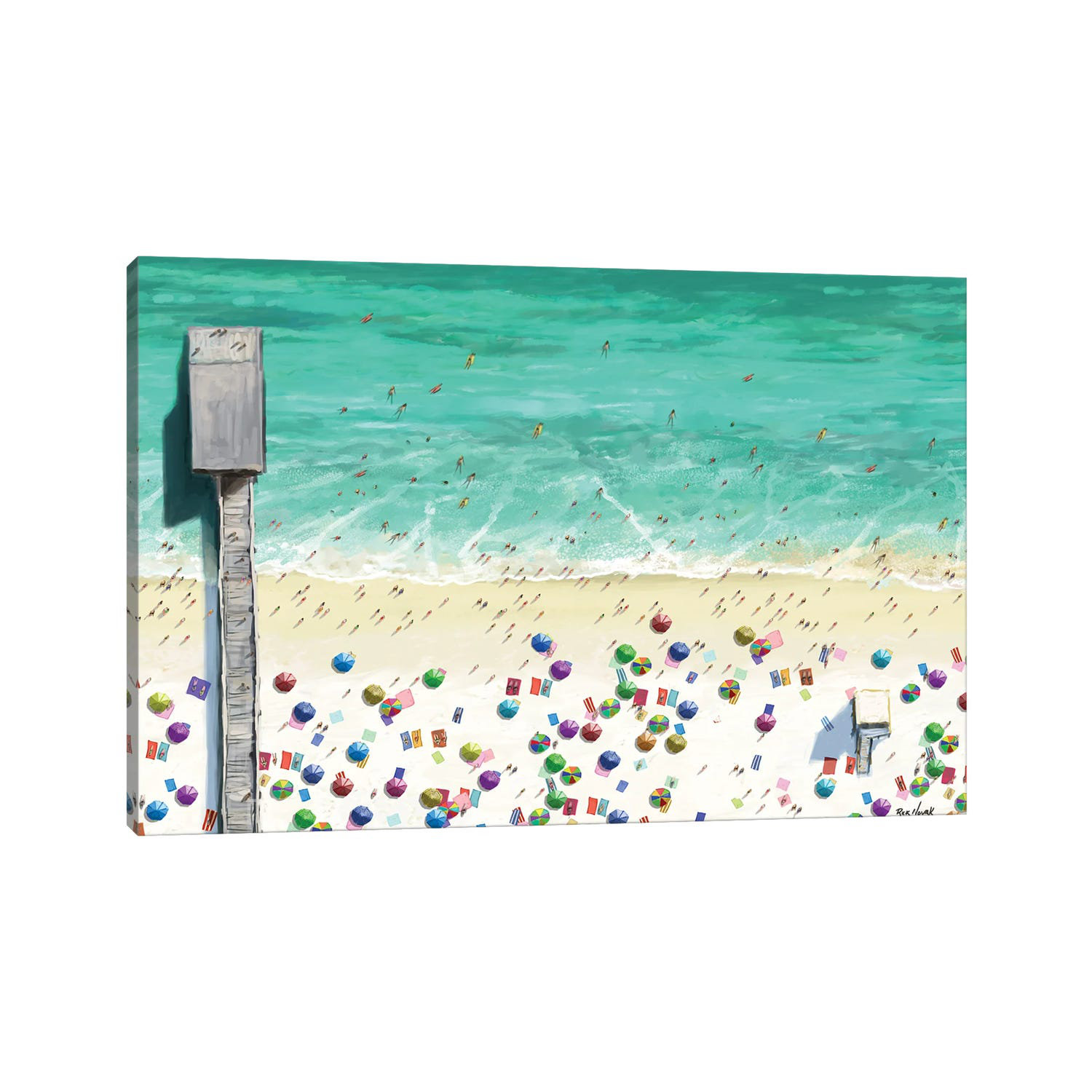 East Urban Home Beaches I by Rick Novak - Wrapped Canvas Painting Print ...
