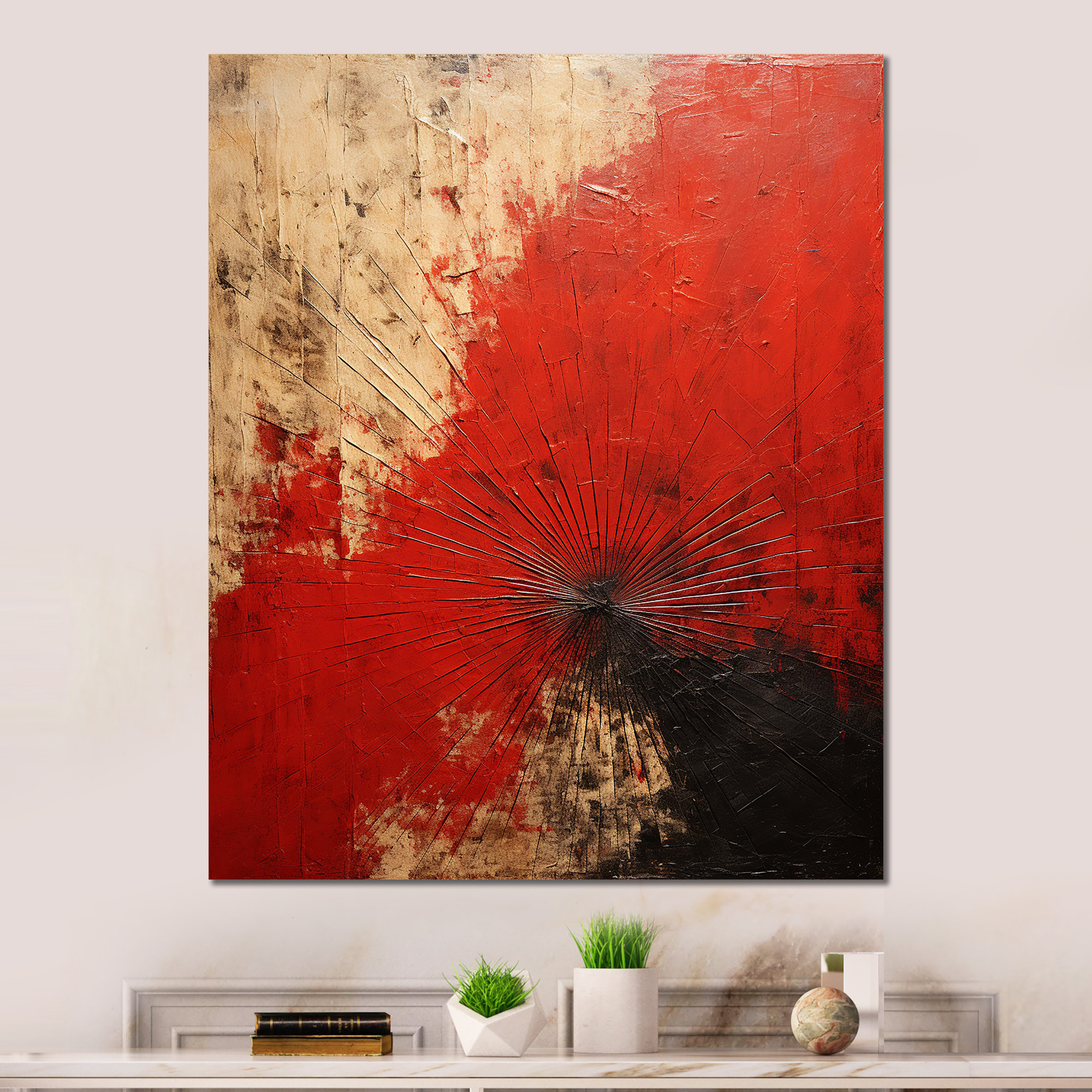 Wrought Studio™ - Abstract Shapes Metal Wall Print | Wayfair