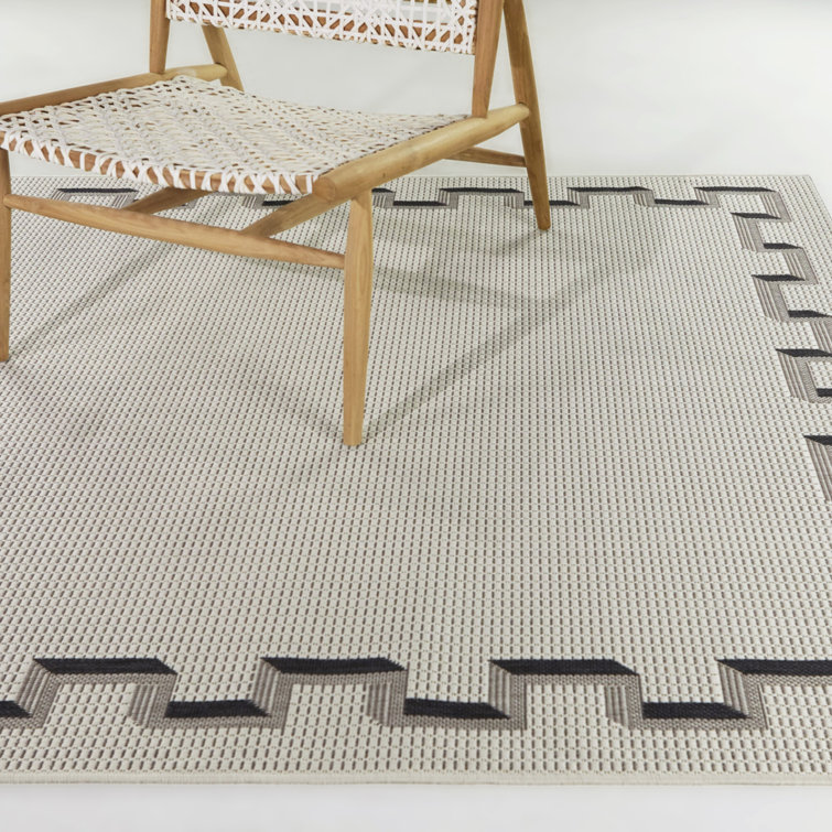 Latitude Run® Rectangle Machine Woven Polypropylene Indoor / Outdoor ...