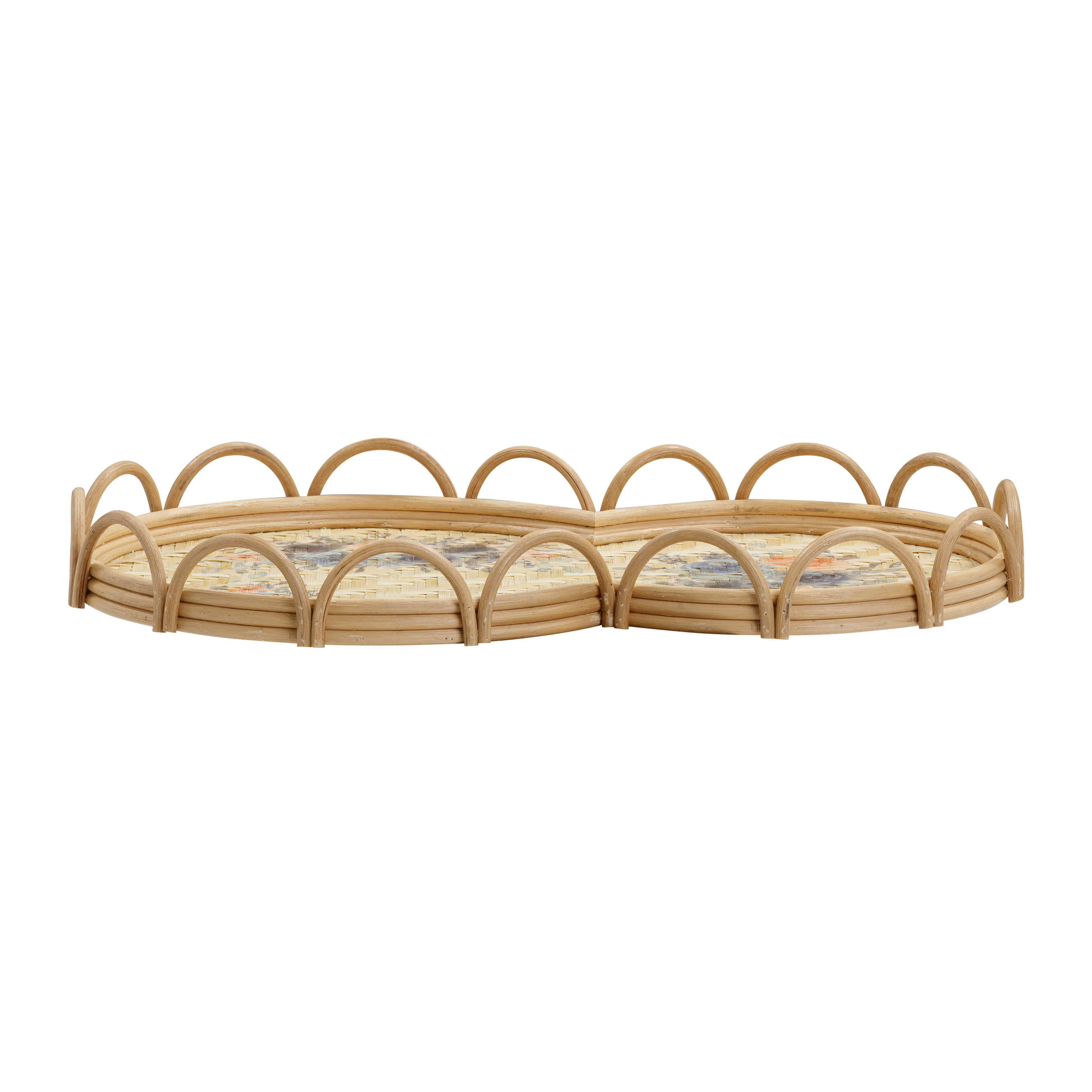 TOV Furniture Corey Figure Eight Bamboo Tray | Wayfair