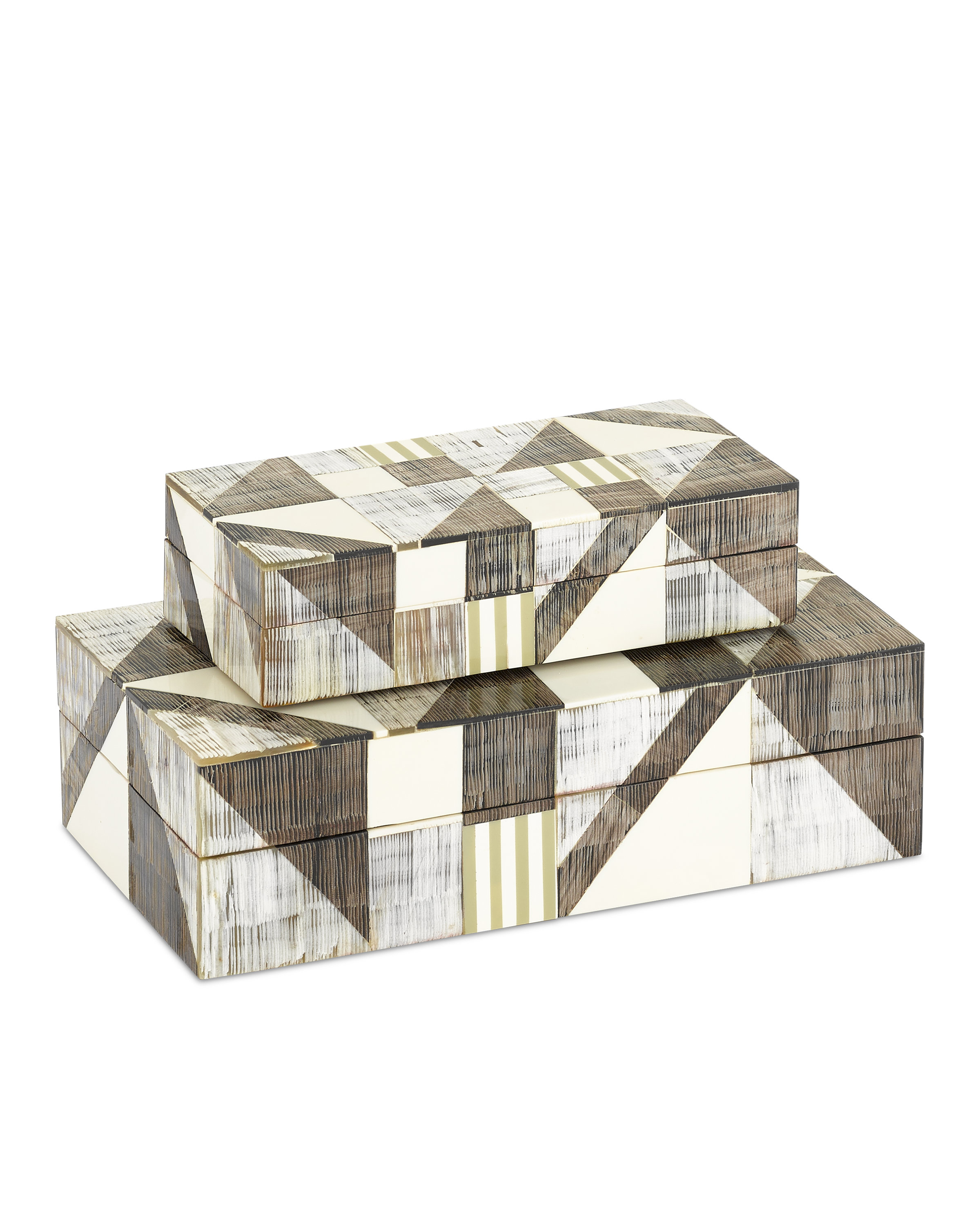 Currey & Company Modernist 2 Piece Decorative Box Set | Wayfair