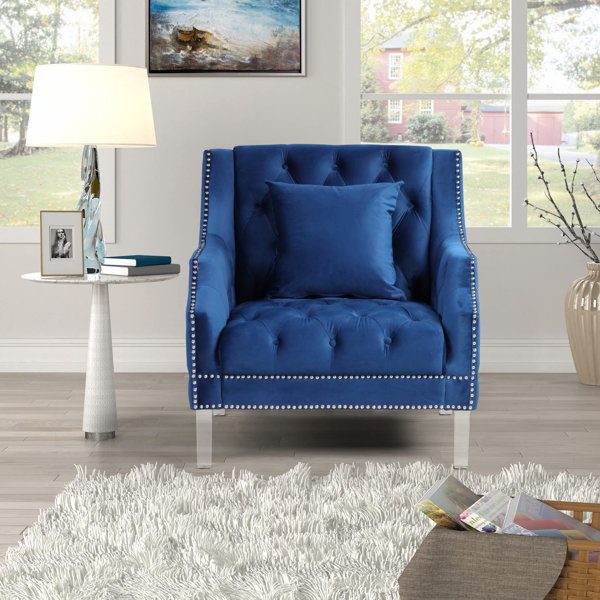 House of Hampton® Eitzen Velvet Armchair - Wayfair Canada