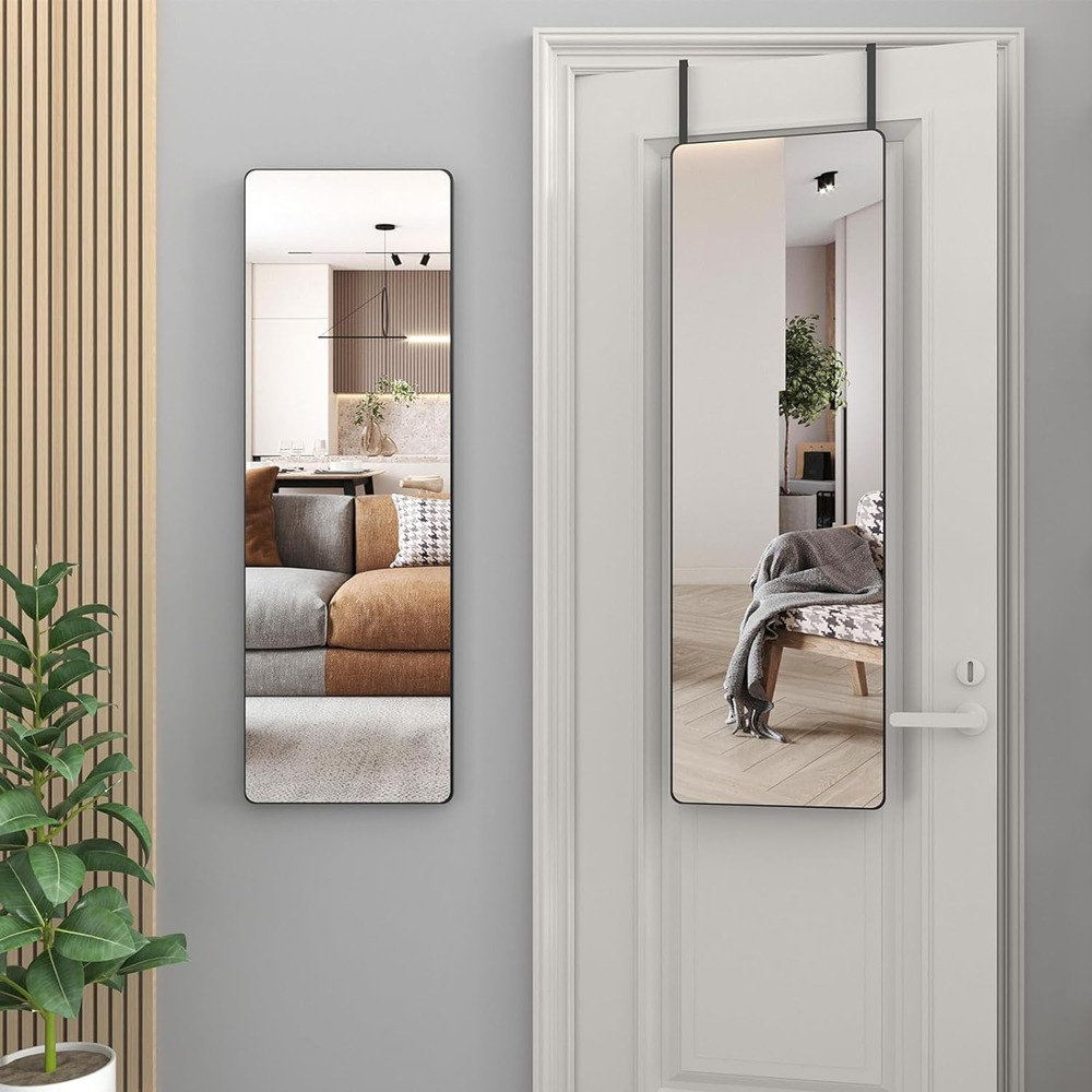 Ebern Designs EDTEMI Full Length Wall Mounted Mirror, 39"*12"Over The ...