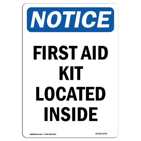SignMission First Aid Kit Located Inside Sign - Wayfair Canada