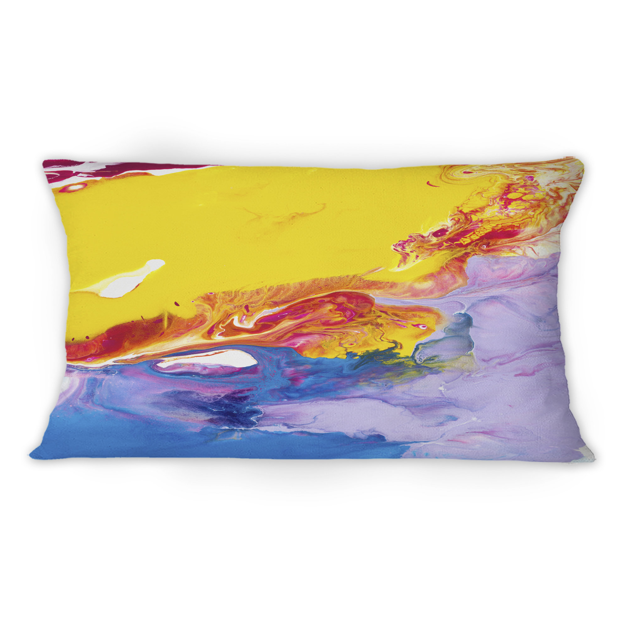 DesignArt Abstract Throw Pillow | Wayfair