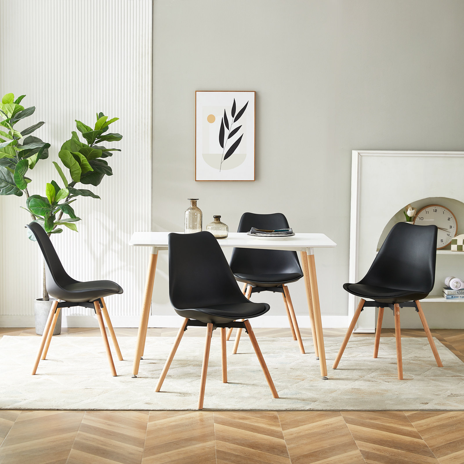 George Oliver Issem Rectangular 43.31'' L x 27.56'' W Dining Set ...