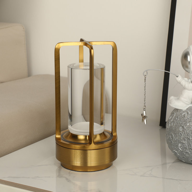 MultiEase 7.08'' Battery Powered Integrated LED Outdoor Table Lamp ...