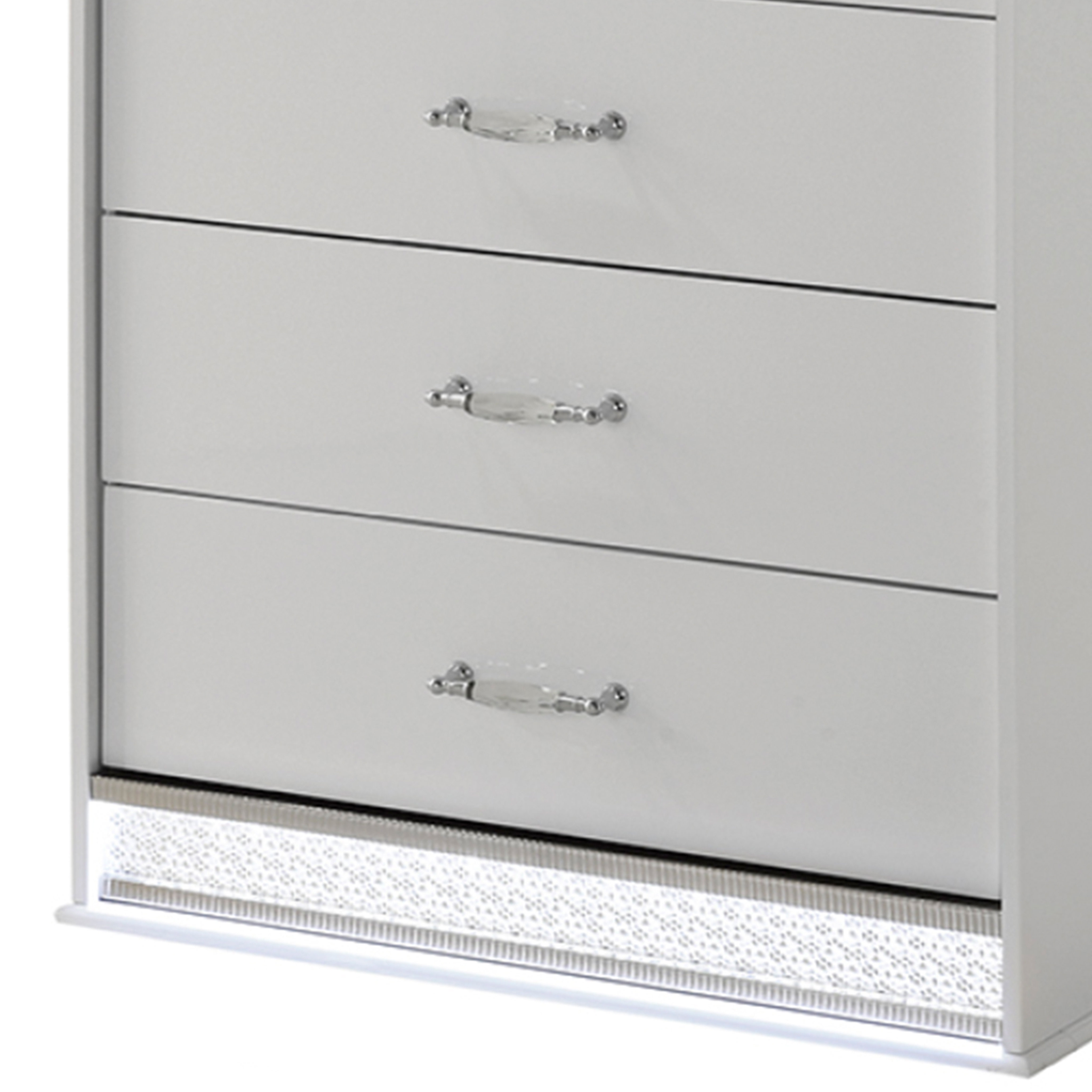 Everly Quinn Lashell 5-Drawer Chest with LED Lighting | Wayfair