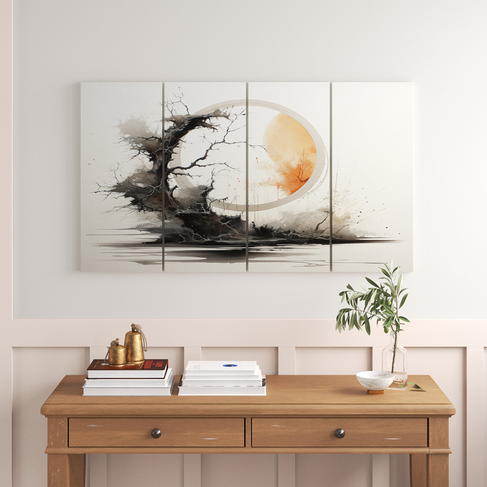 Lark Manor Grey Coral Buddhist Art Enso Enlightenment - Spiritual Metal ...