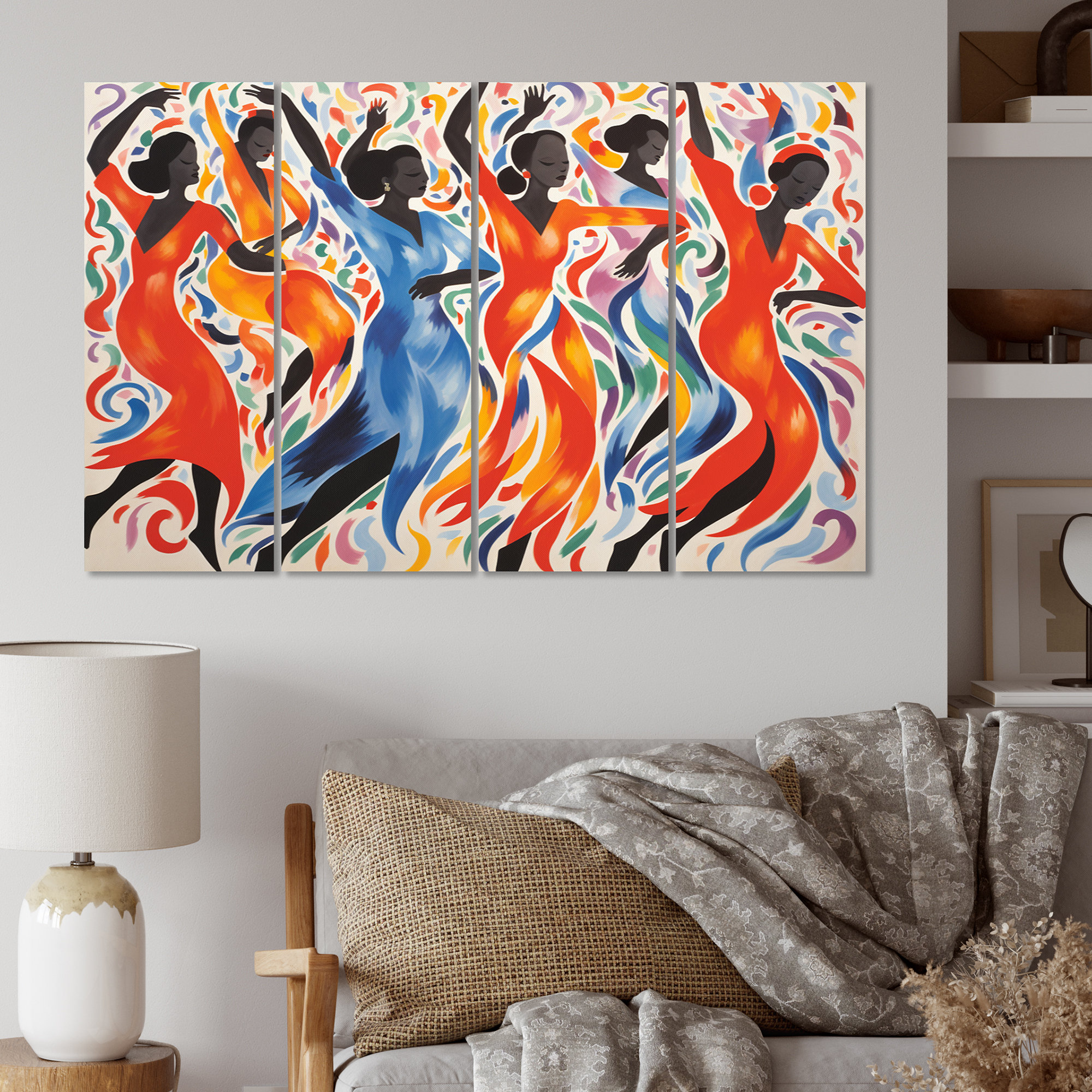 Wrought Studio™ Masterpiece The Dance By Henri II On Canvas 4 Pieces ...