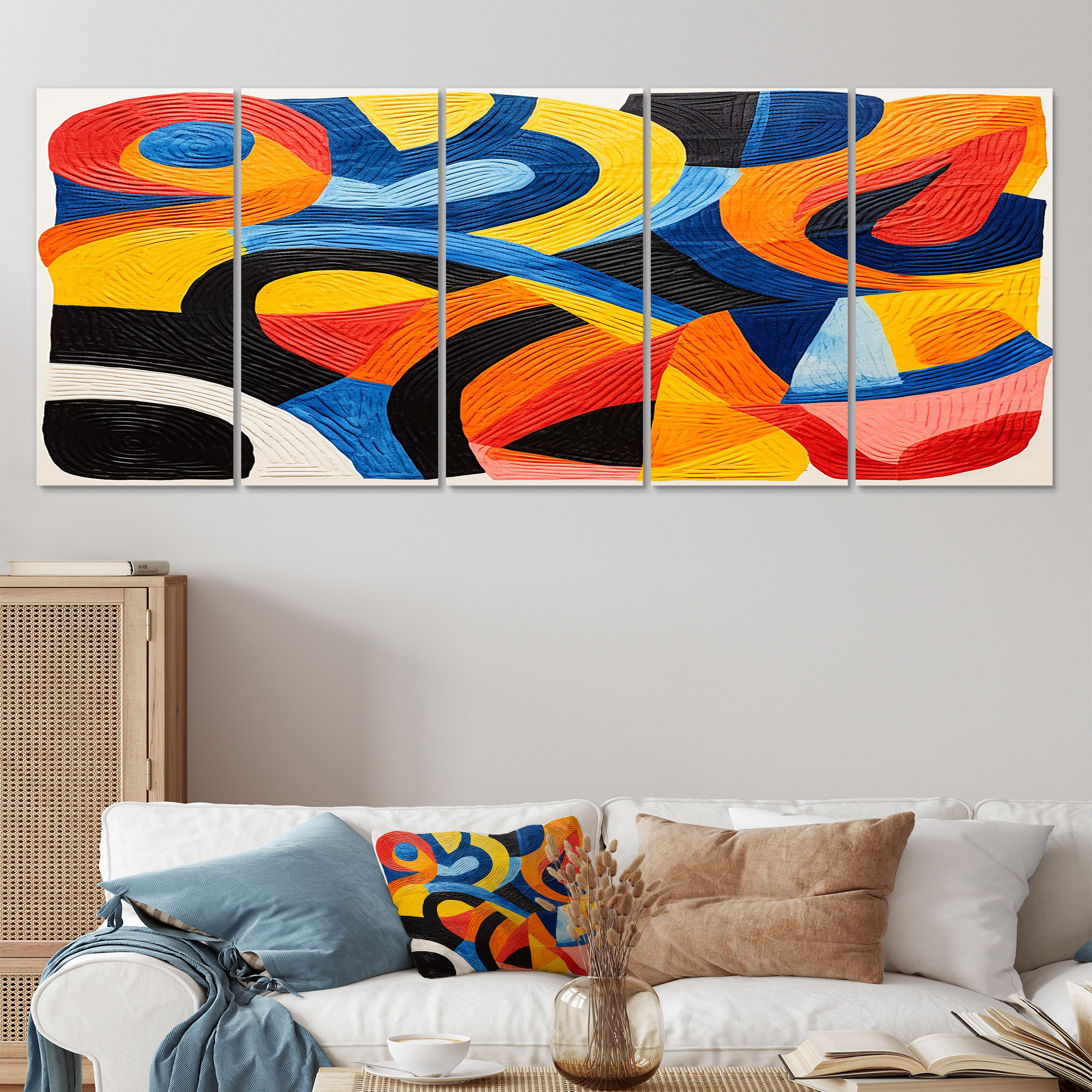 Ivy Bronx Essence of Color Colorfields Primary Colors - Geometric Wall ...