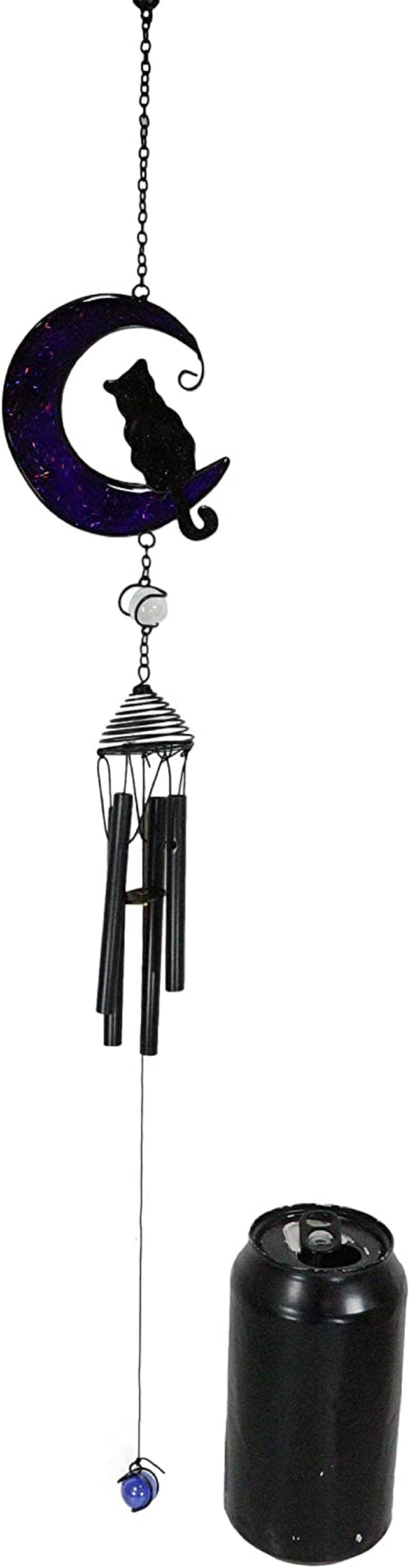 Red Barrel Studio® Yiran Cat Sitting onCrescent Moon Resonant Relaxing ...