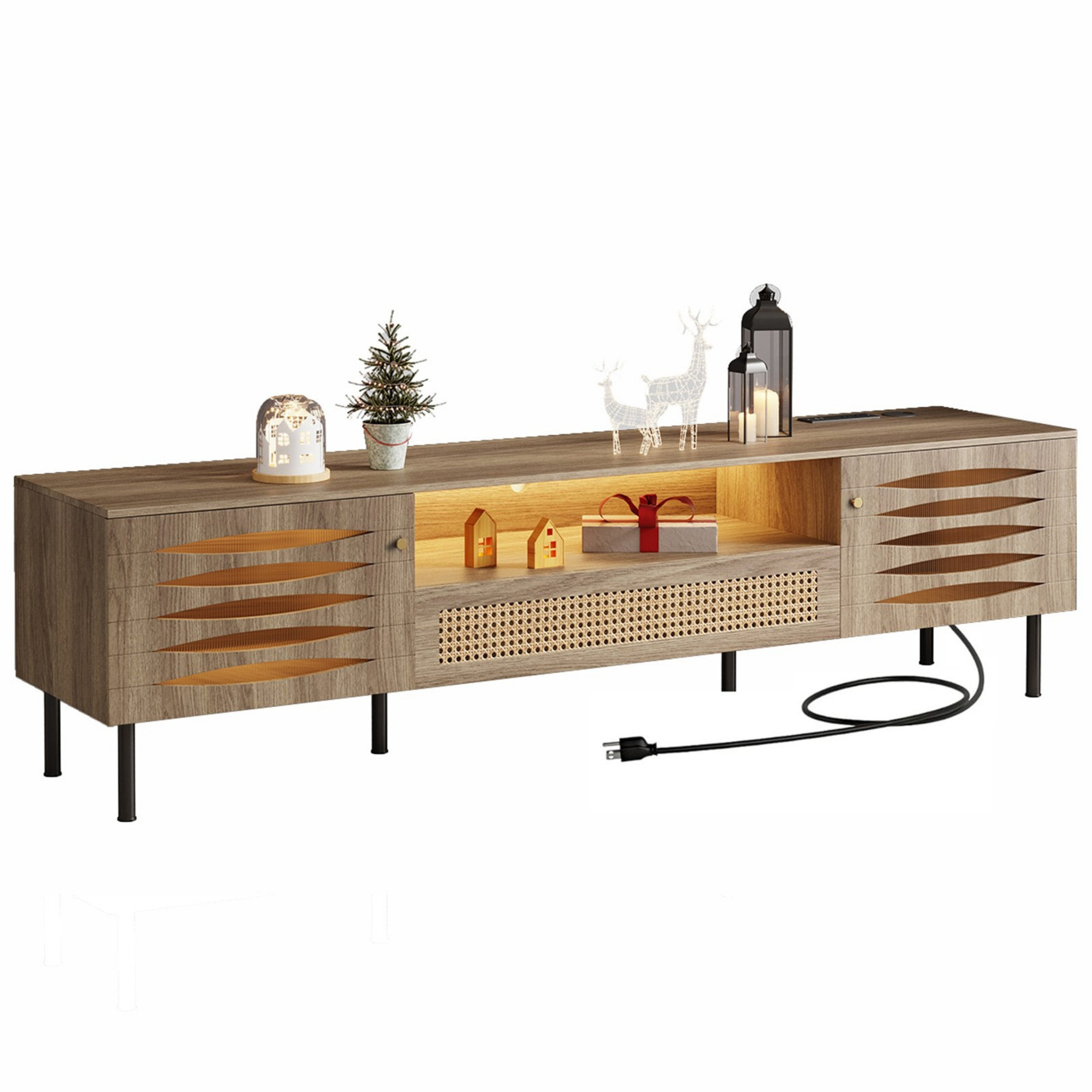 Ivy Bronx LED Gaming Media Console | Wayfair