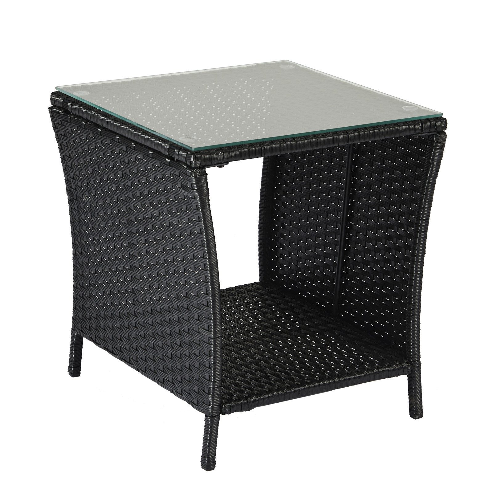 Lark Manor Ariabella Wicker Side Table & Reviews | Wayfair
