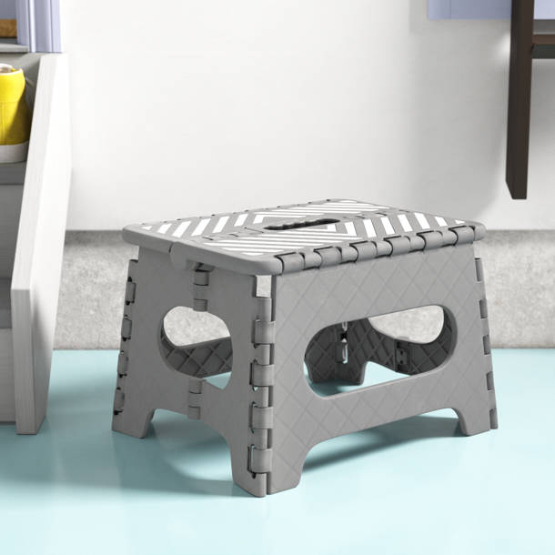 Simplify 1 - Step Plastic Lightweight Folding Step Stool & Reviews ...