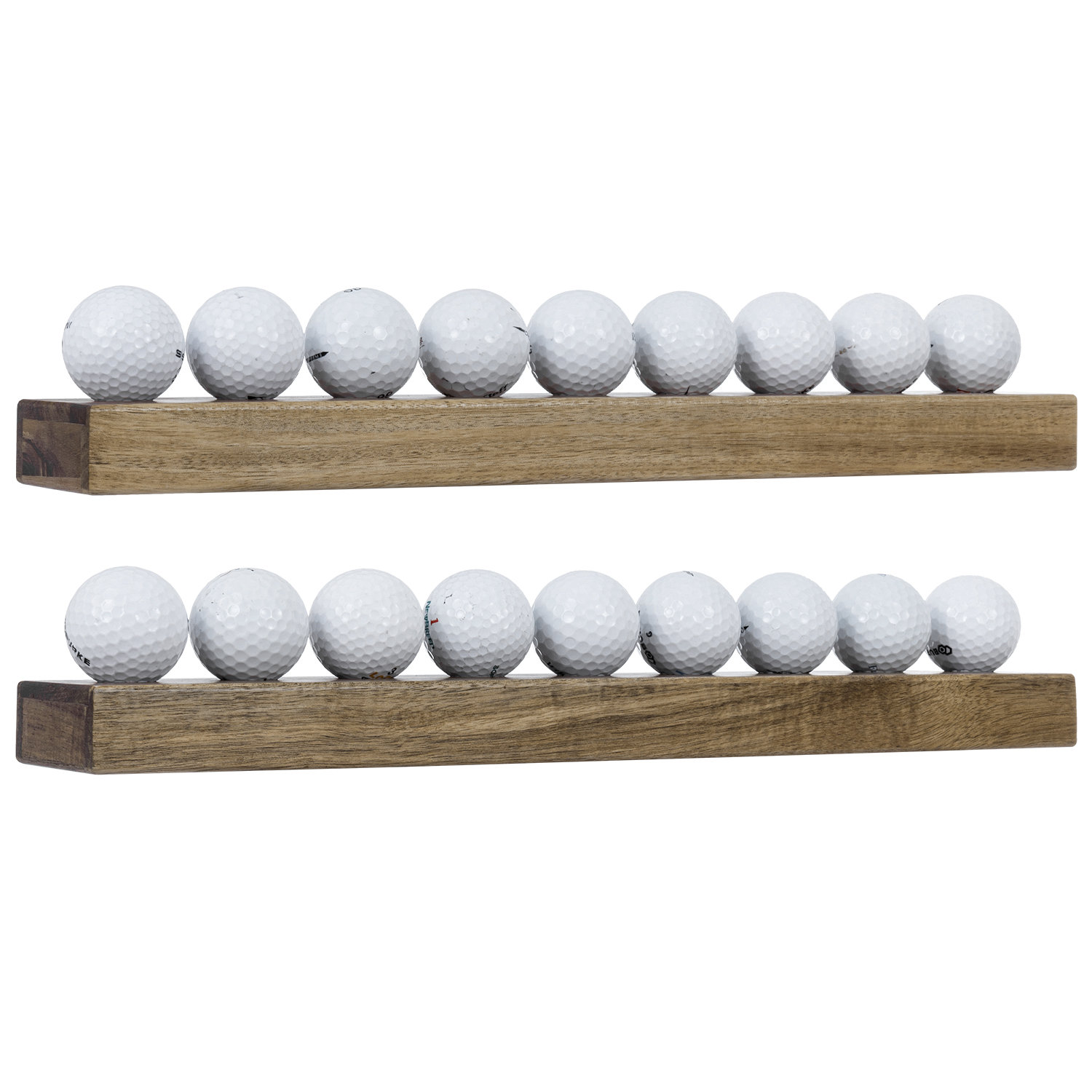 Millwood Pines 2-Piece Wall Mounted Golf Ball Rack | Wayfair