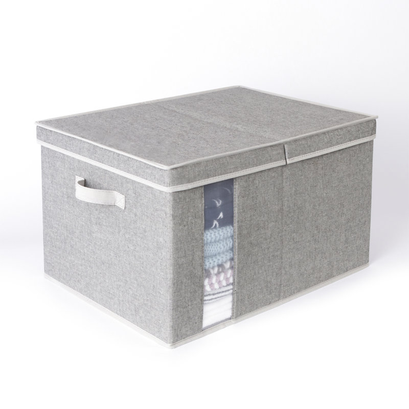 Rebrilliant Large Fabric Box with Lid & Reviews | Wayfair