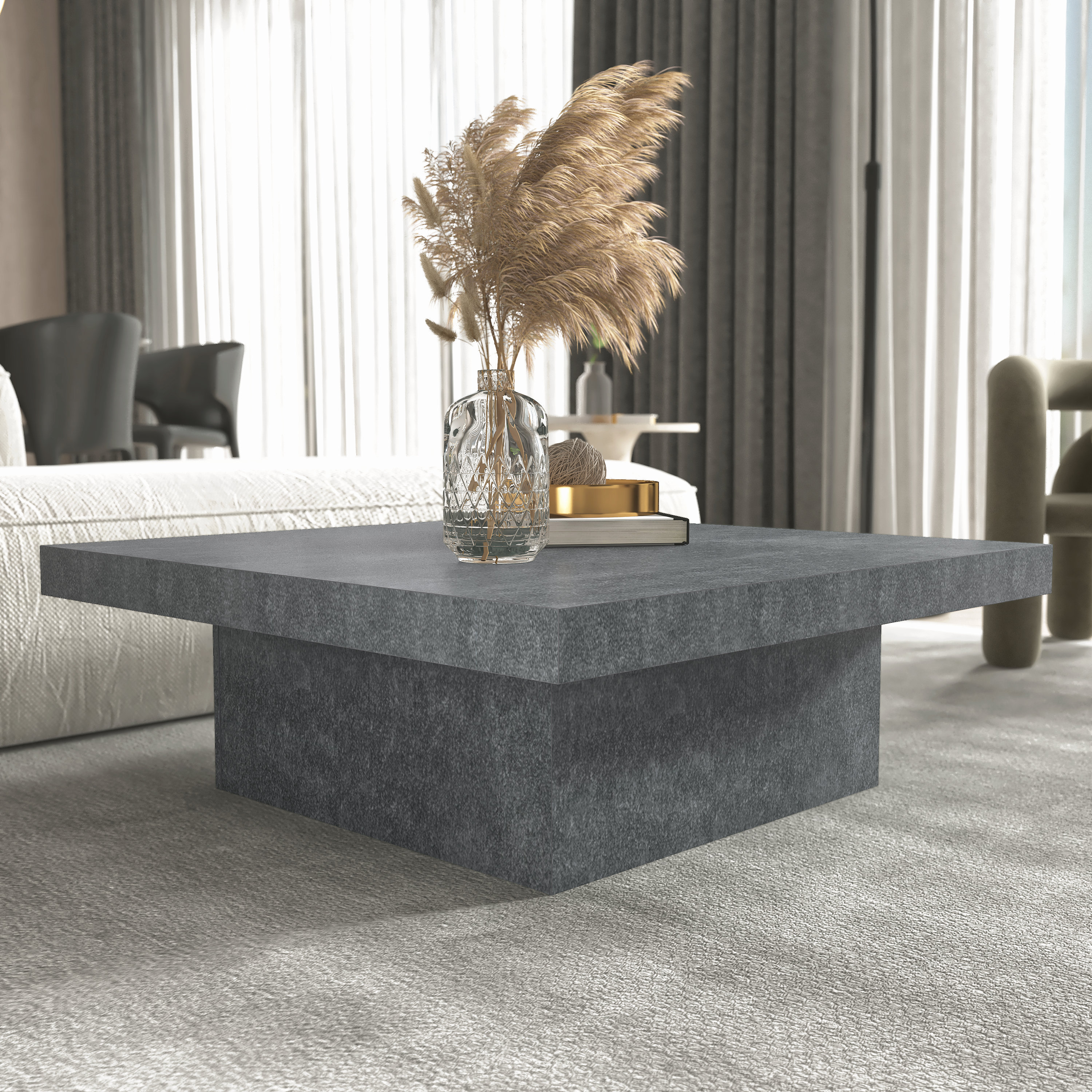 Wade Logan Caomhan Block Coffee Table & Reviews | Wayfair