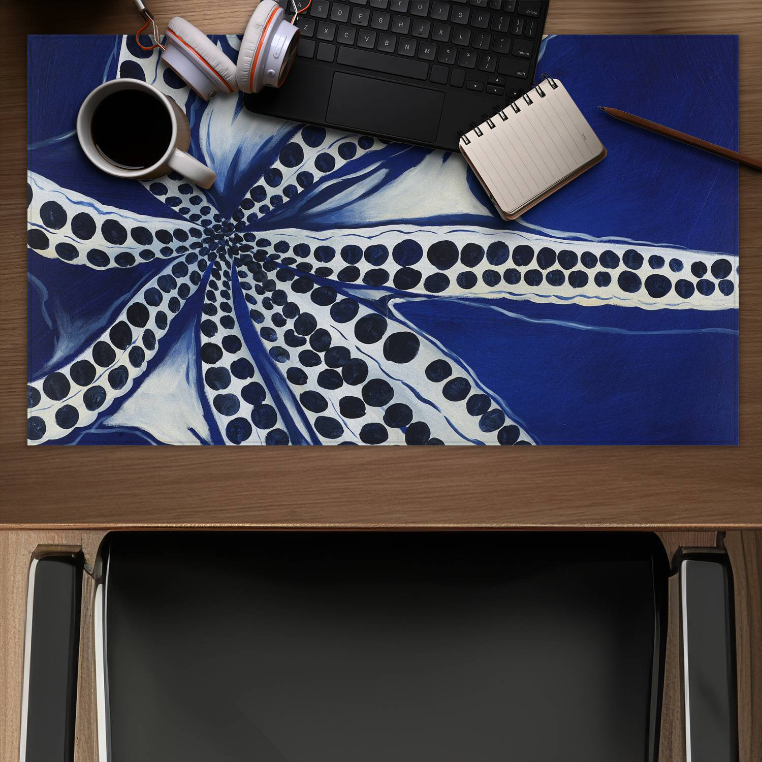 Begin Edition International Inc. Swimming octopus - 14.00"x24.25" Desk ...