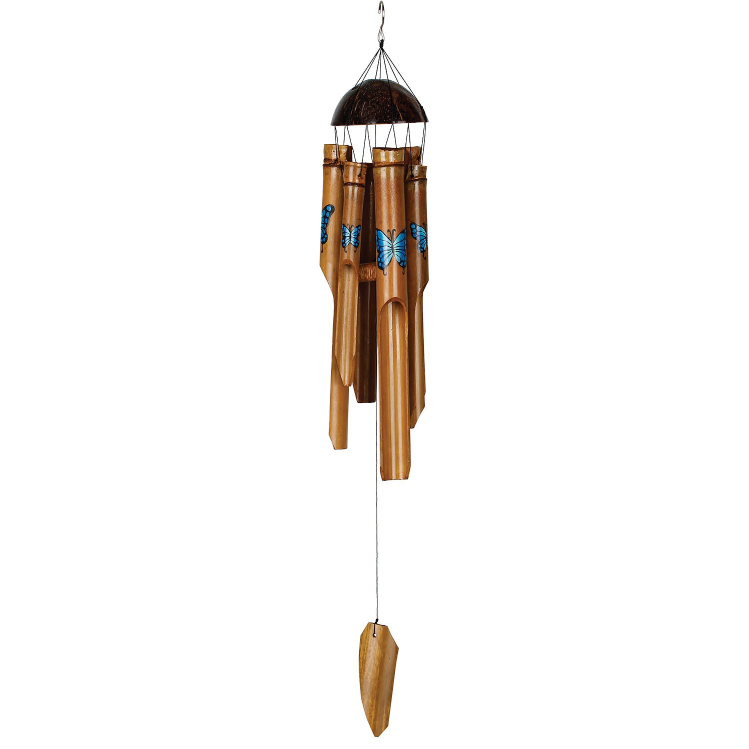 Woodstock Chimes Butterfly Bamboo Chime - Blue - Wayfair Canada