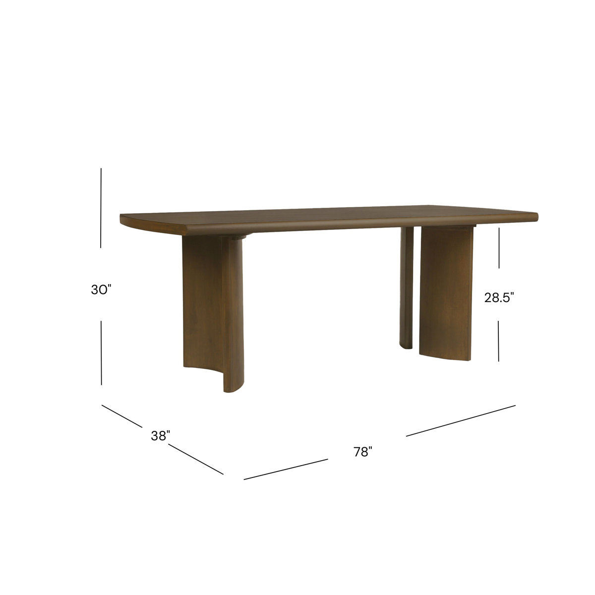 Joss & Main Olie 78" Dining Table | Joss & Main