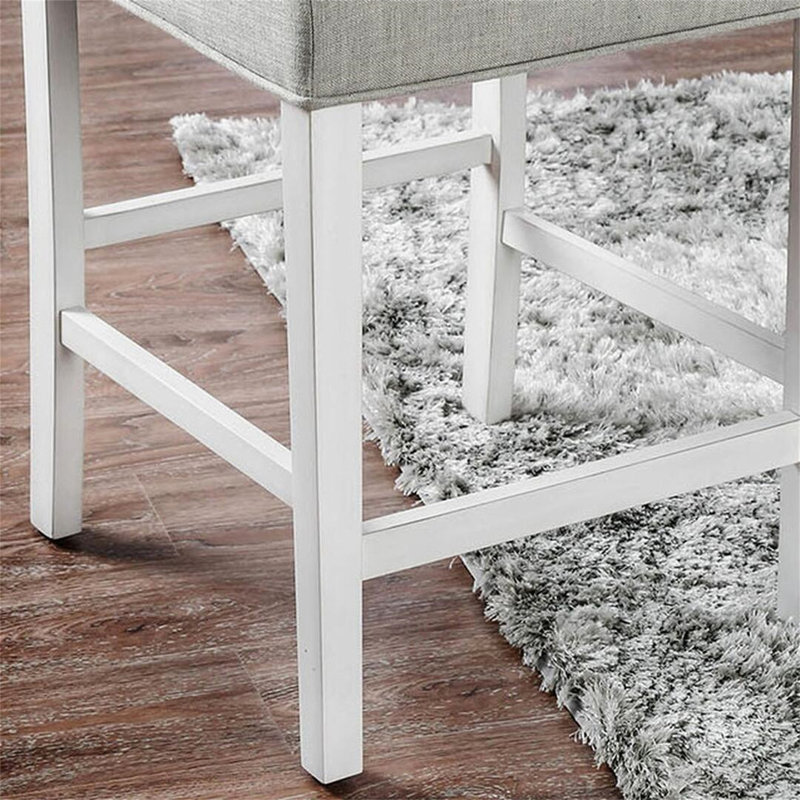 One Allium Way® Rustic Counter Height Chairs Set | Wayfair