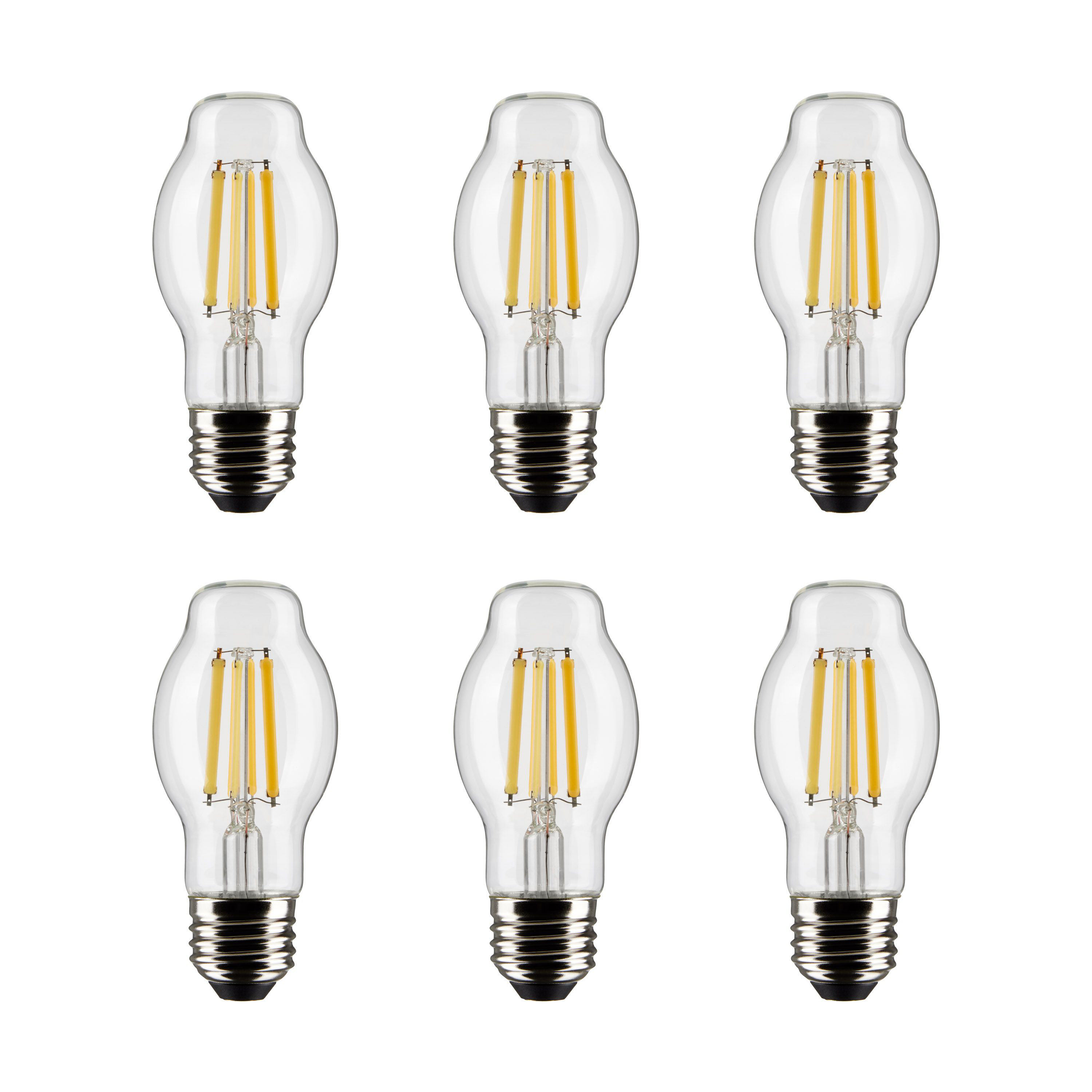 Satco 8 Watt (65 Watt Equivalent), BT15 LED, Dimmable Light Bulb, E26 ...