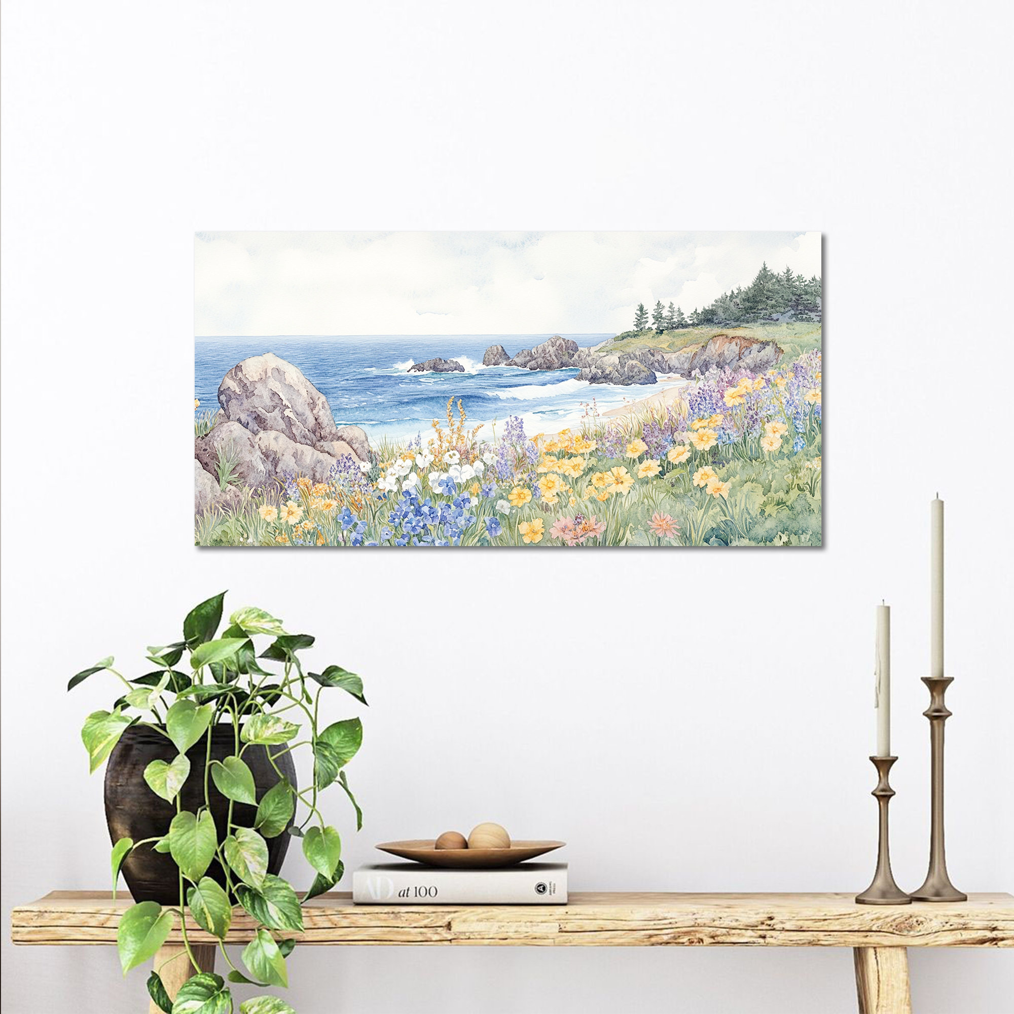 The Holiday Aisle® Spring Pictures Canvas Wall Decor, Large Landscape ...