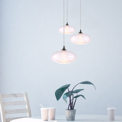 Chrome Pendant Lighting You'll Love | Wayfair