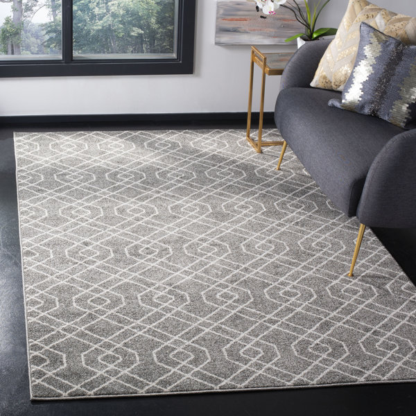 Mercer41 Thornbury Performance Geometric Rug Lococo Hand Tufted Wool ...