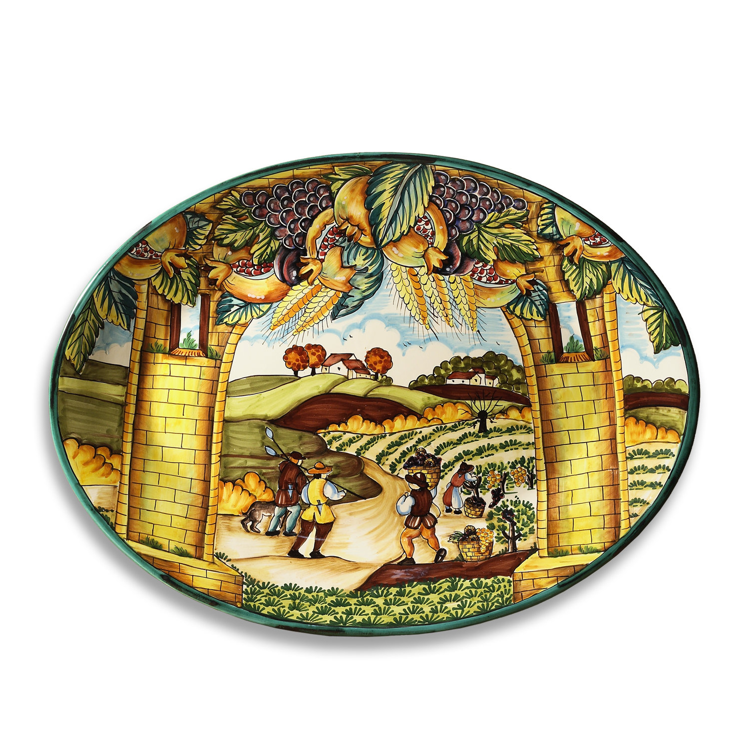 Intrada Toscana Handmade Landscape & Nature Wall Decor on Ceramic | Wayfair