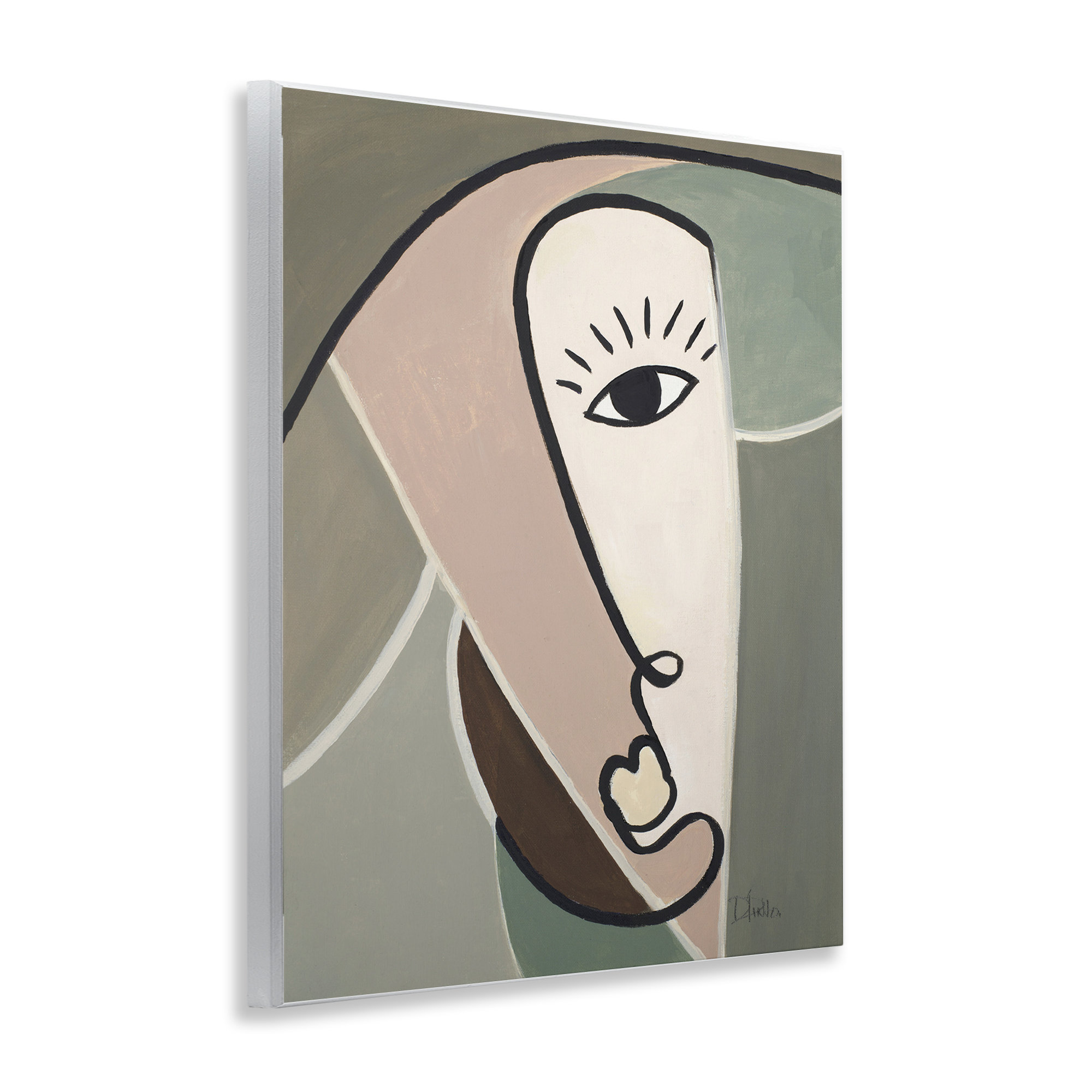 Dakota Fields Boho Cubism Face Wall Plaque Art by Patricia Pinto | Wayfair