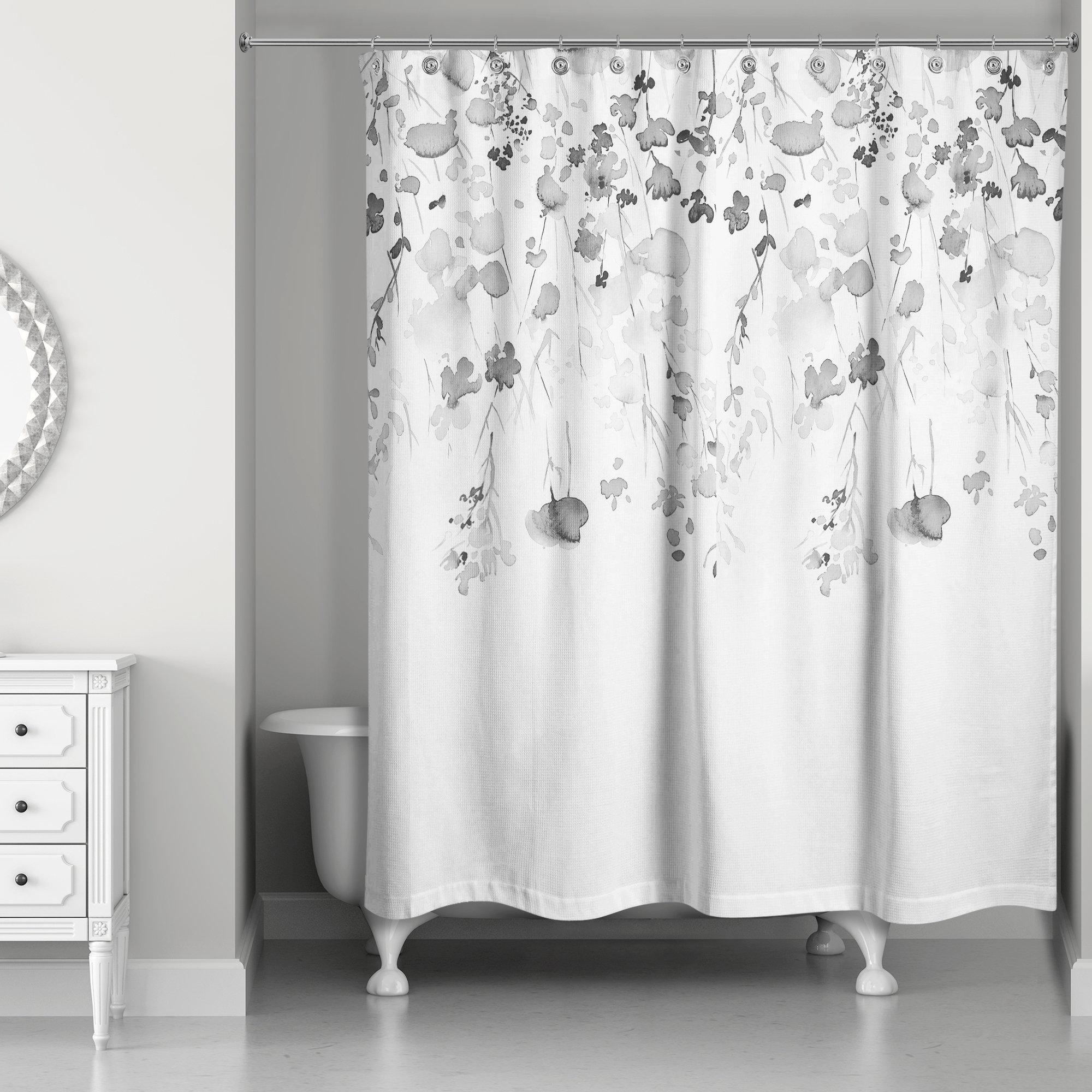 Lark Manor Reva Floral Single Shower Curtain & Reviews - Wayfair Canada
