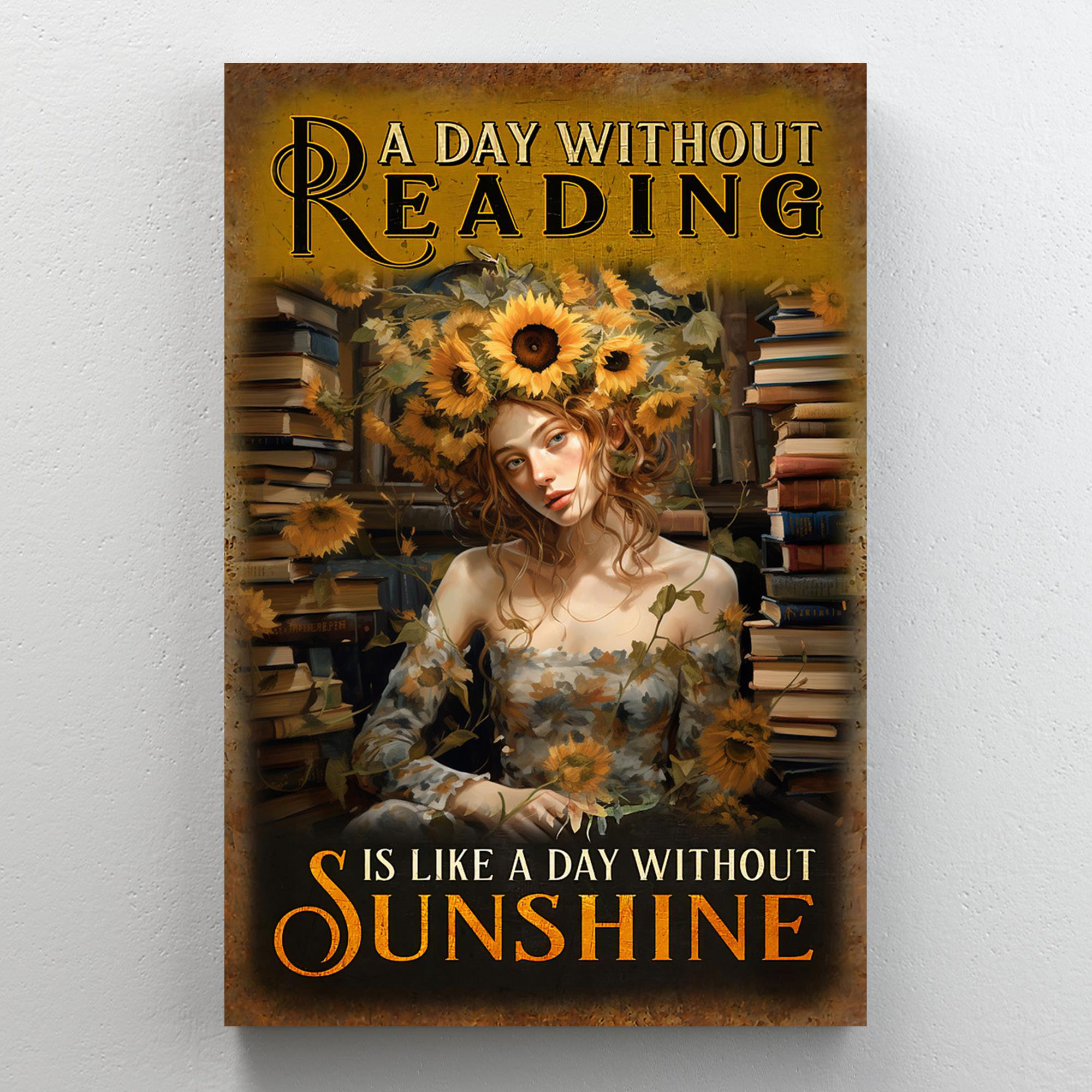 Trinx A Day Without Reading - 1 Piece Rectangle Graphic A Day Without ...