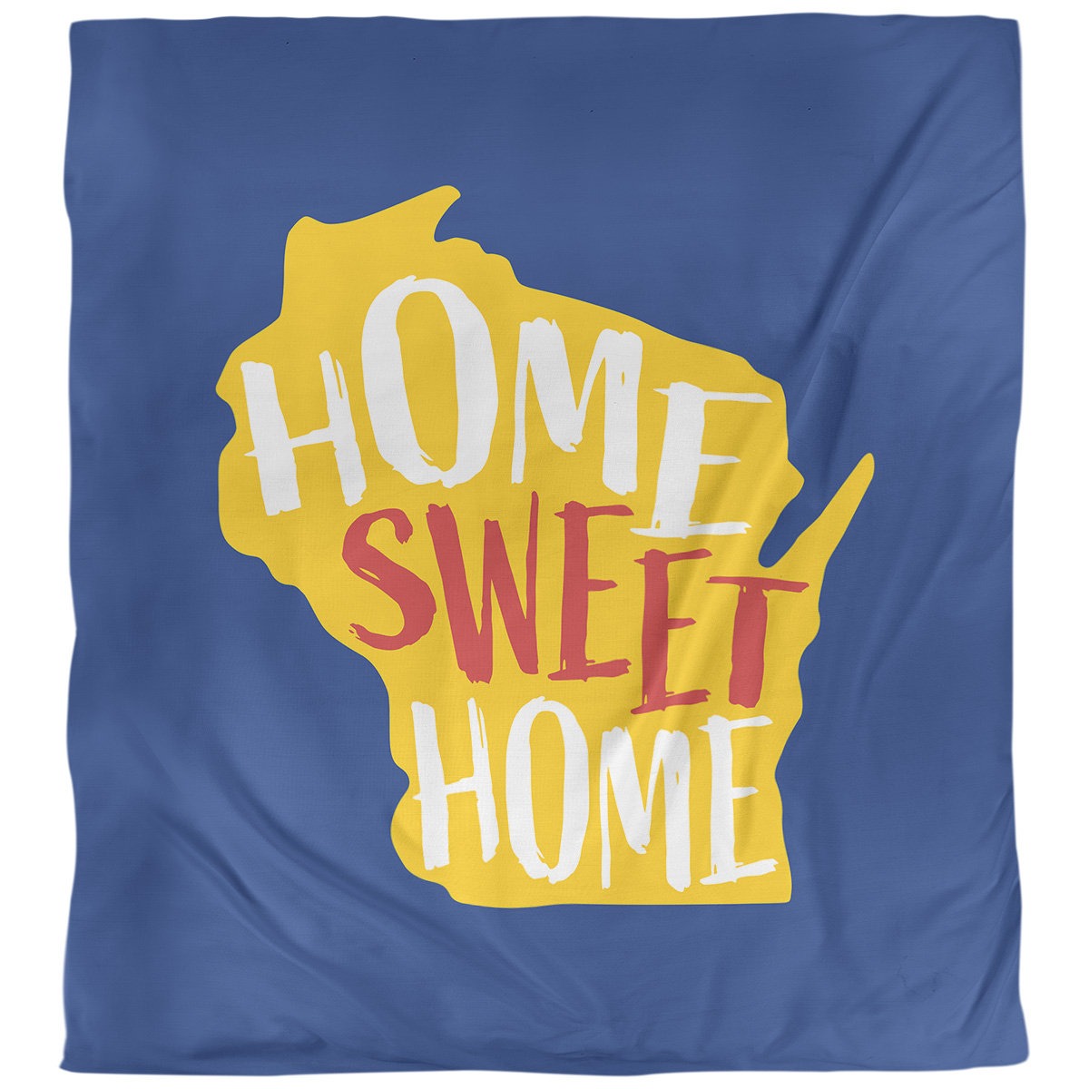 ArtVerse Home Sweet Wisconsin Single Reversible Duvet Cover | Wayfair