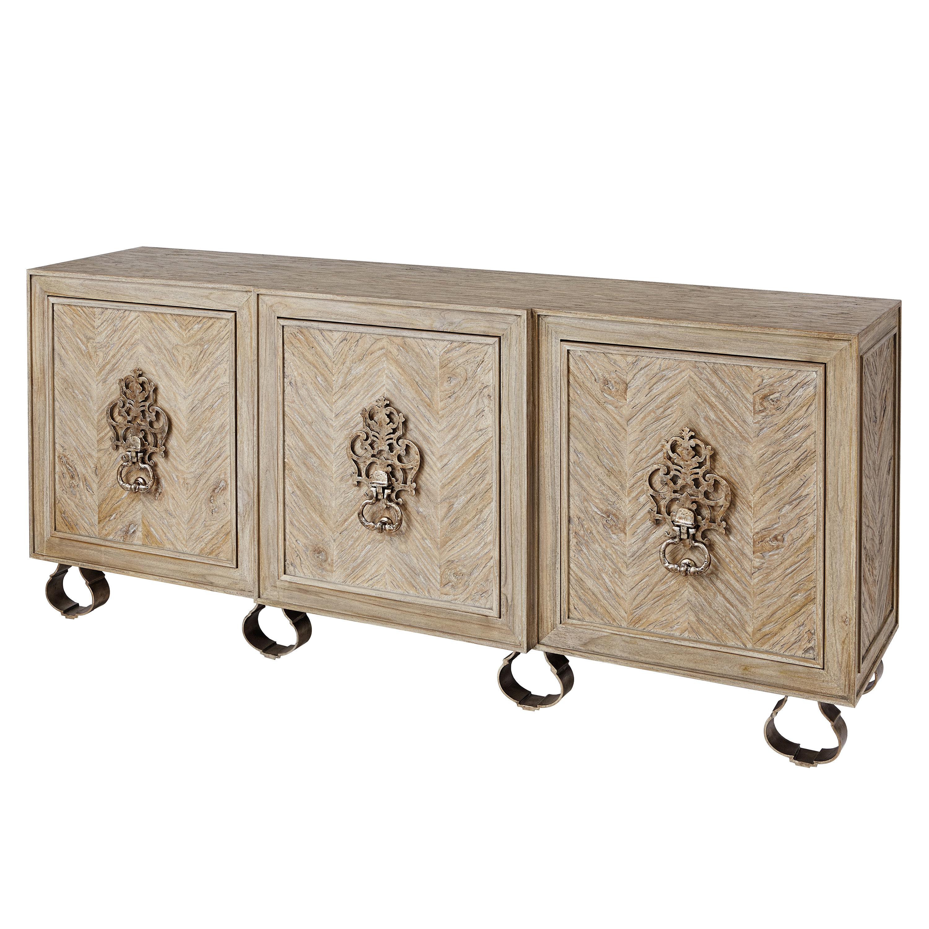 Ambella Home Collection Santa Cruz 84" Wide Sideboard | Wayfair