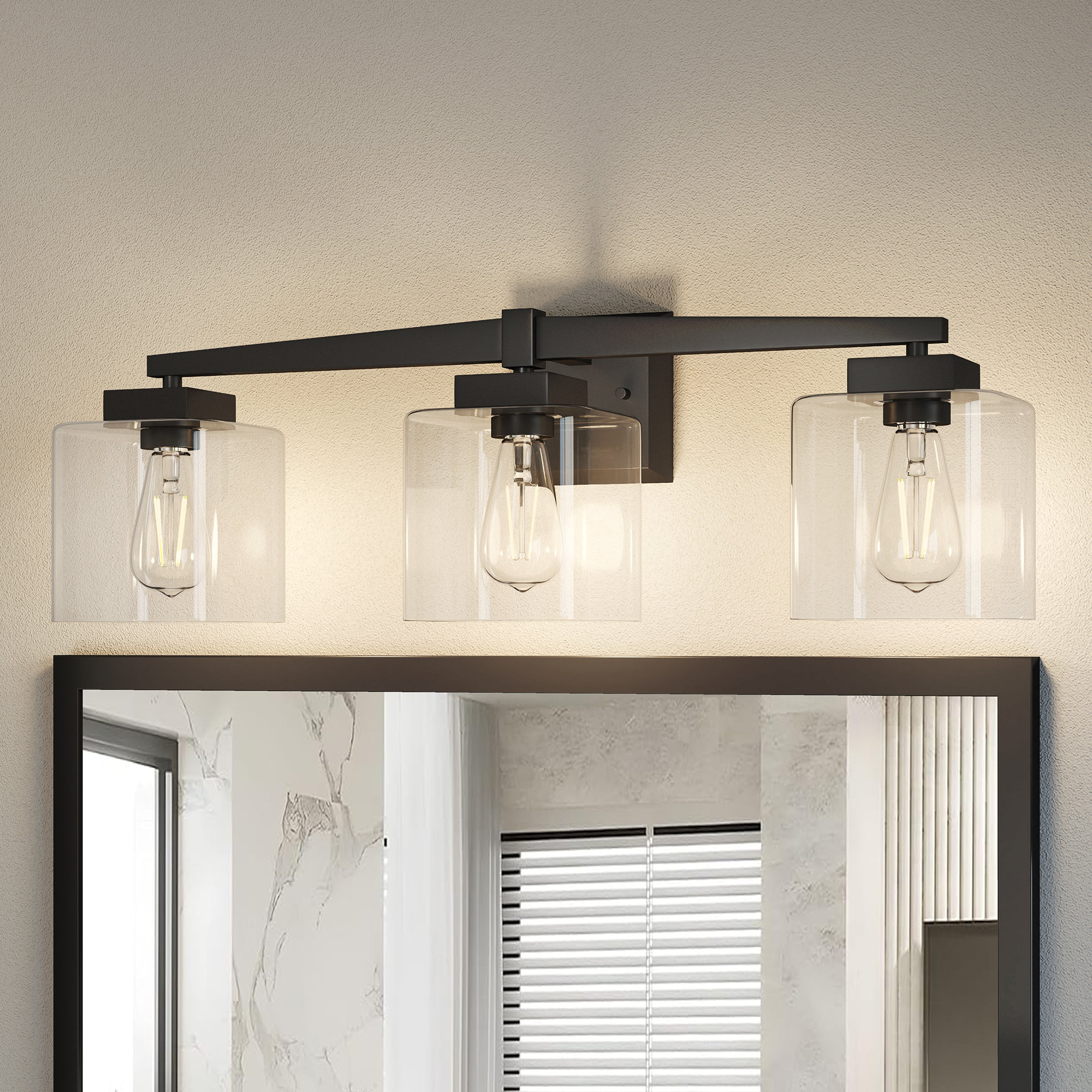 Ivy Bronx Square Bathroom Vanity Light & Reviews | Wayfair