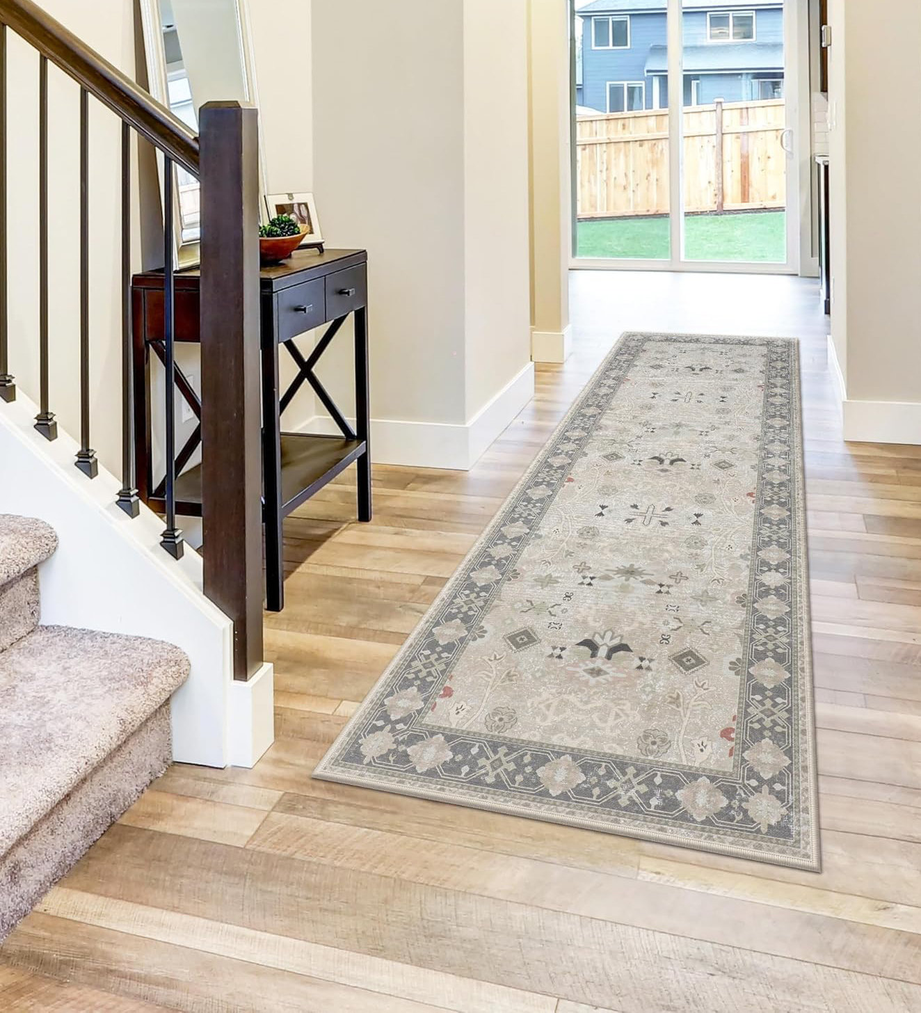 Alcott Hill® Kitchen Rug Runner for Hallways 6' Stain Resistant Non ...